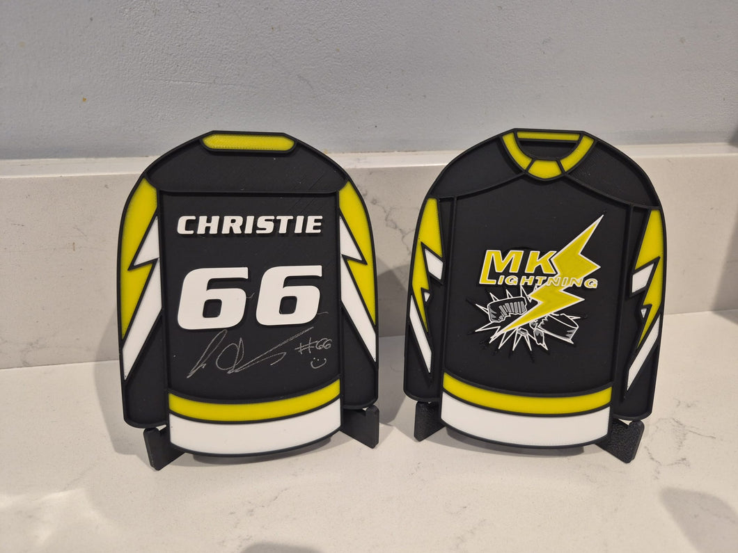 Retro Player plaques – Milton Keynes Lightning